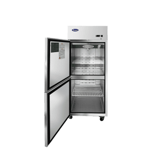 Atosa Top Mount (2) Divided Door Refrigerator Left Hinged