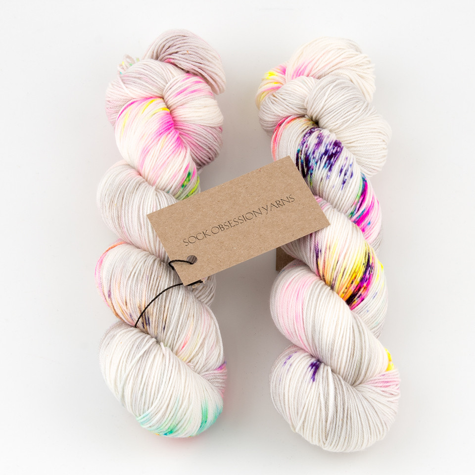 Sock Obsession Yarns, 4ply Smooth Sock // Clouds and Popsicles