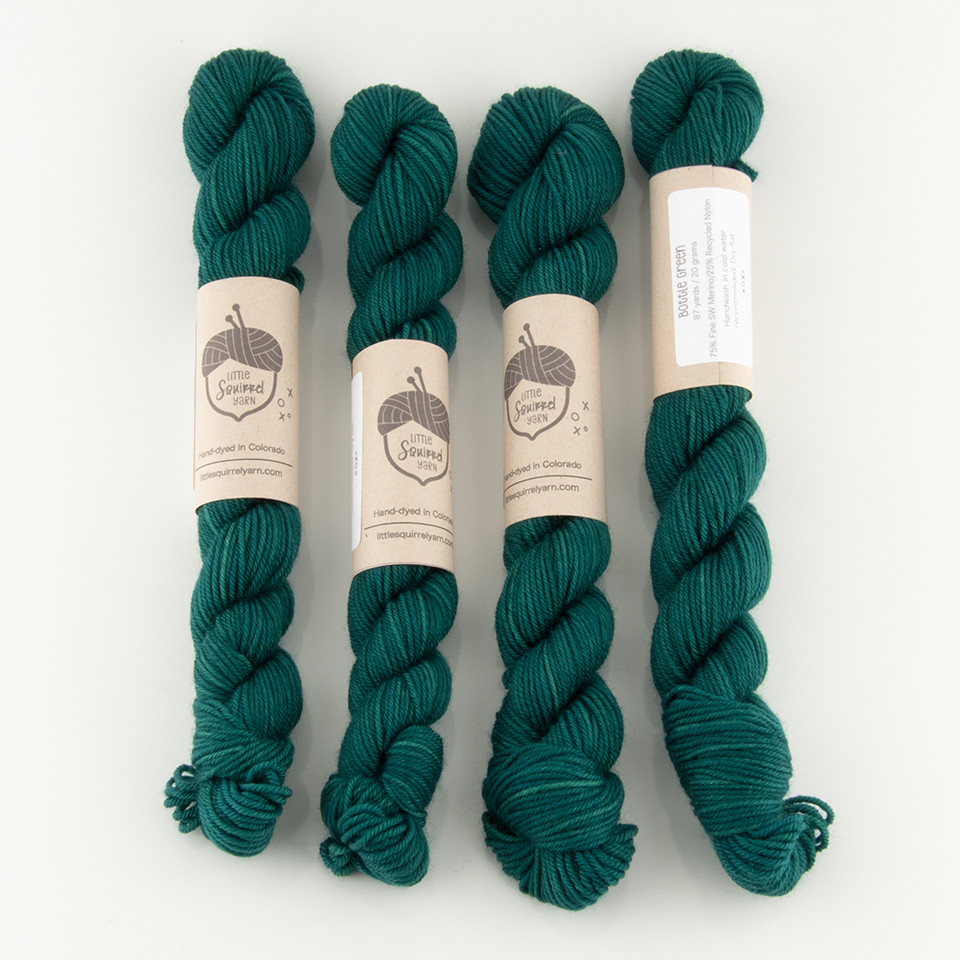 Little Squirrel Yarn, Acorns // Bottle Green
