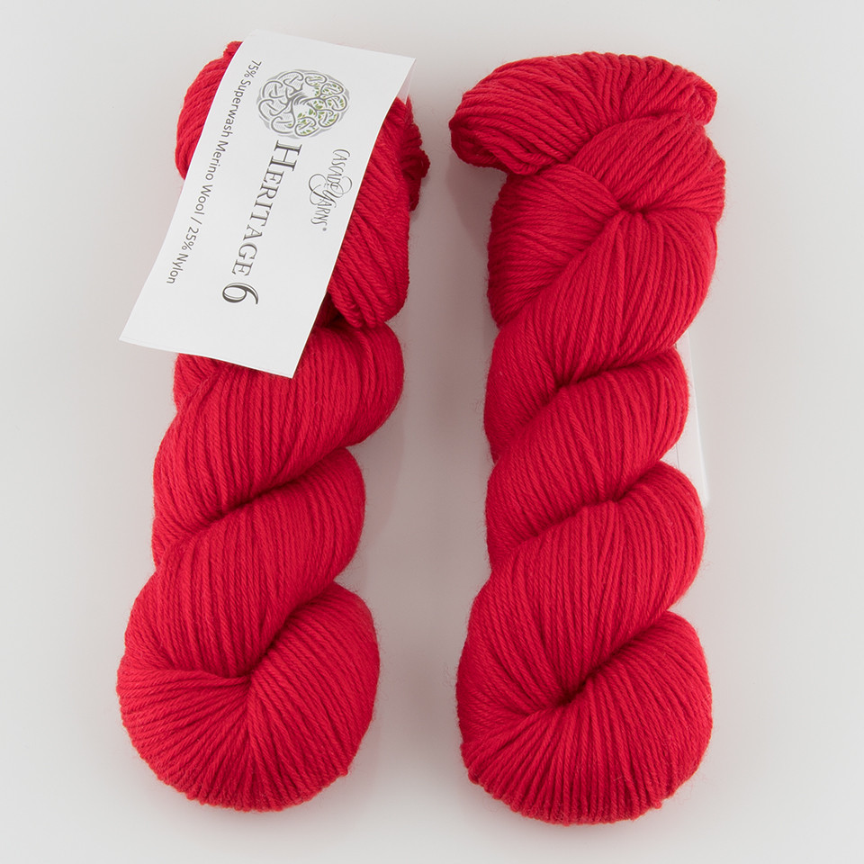 Cascade, Heritage 6 // 5619 Christmas Red at The Loopy Ewe