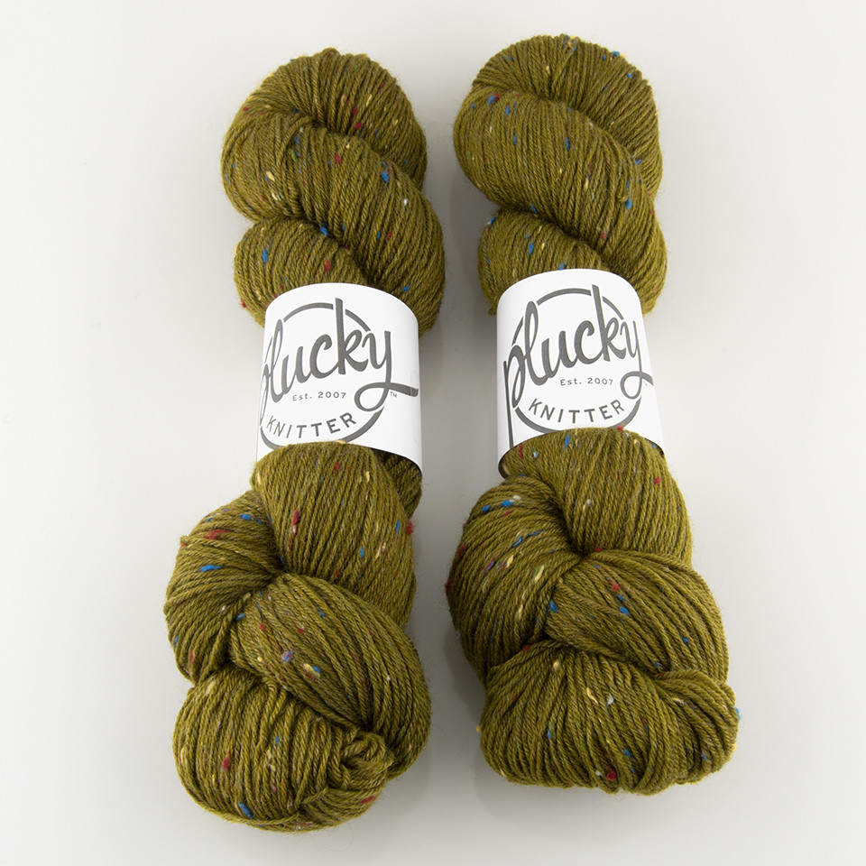 The Plucky Knitter, Tweedy Fingering // Avocado Toast at The Loopy Ewe