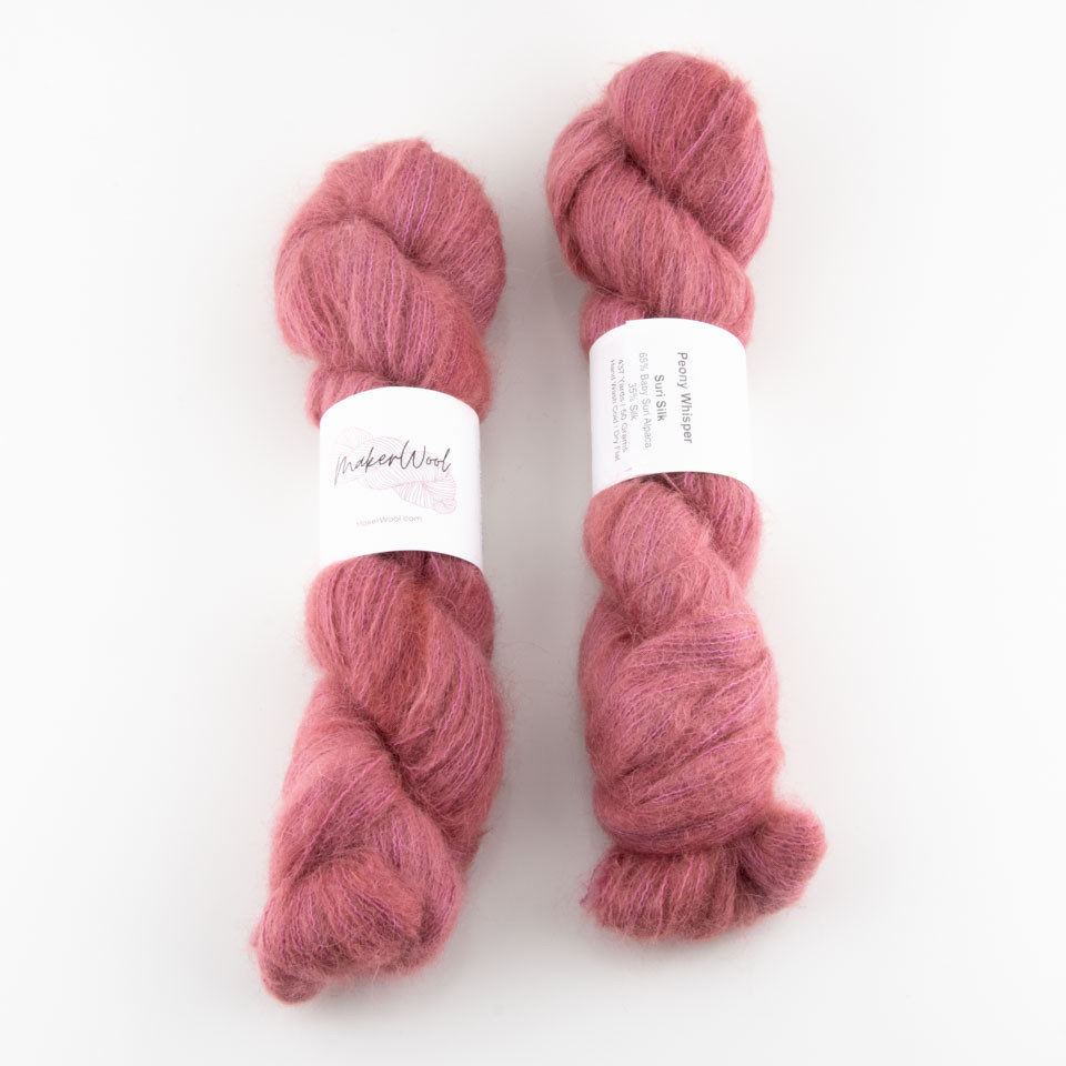 MakerWool, Suri Silk // Peony Whisper