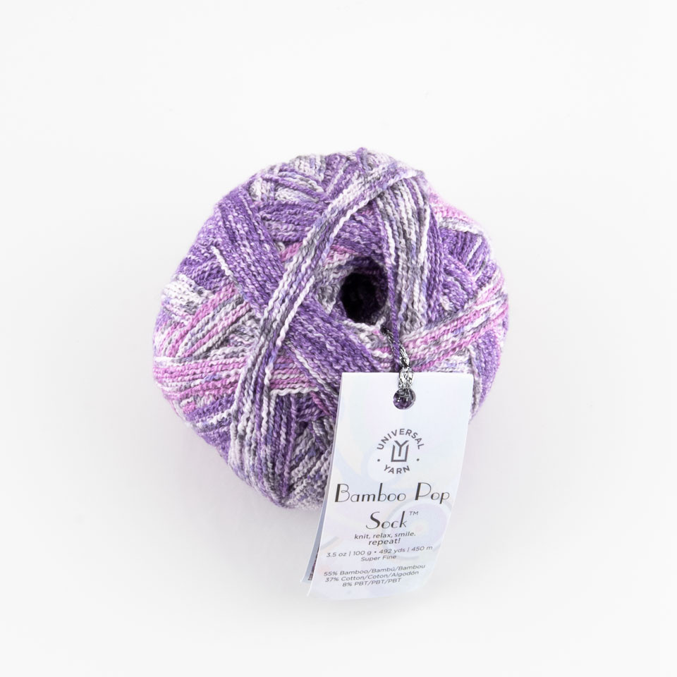 Universal Yarn, Bamboo Pop Sock // Florals Florals (406)