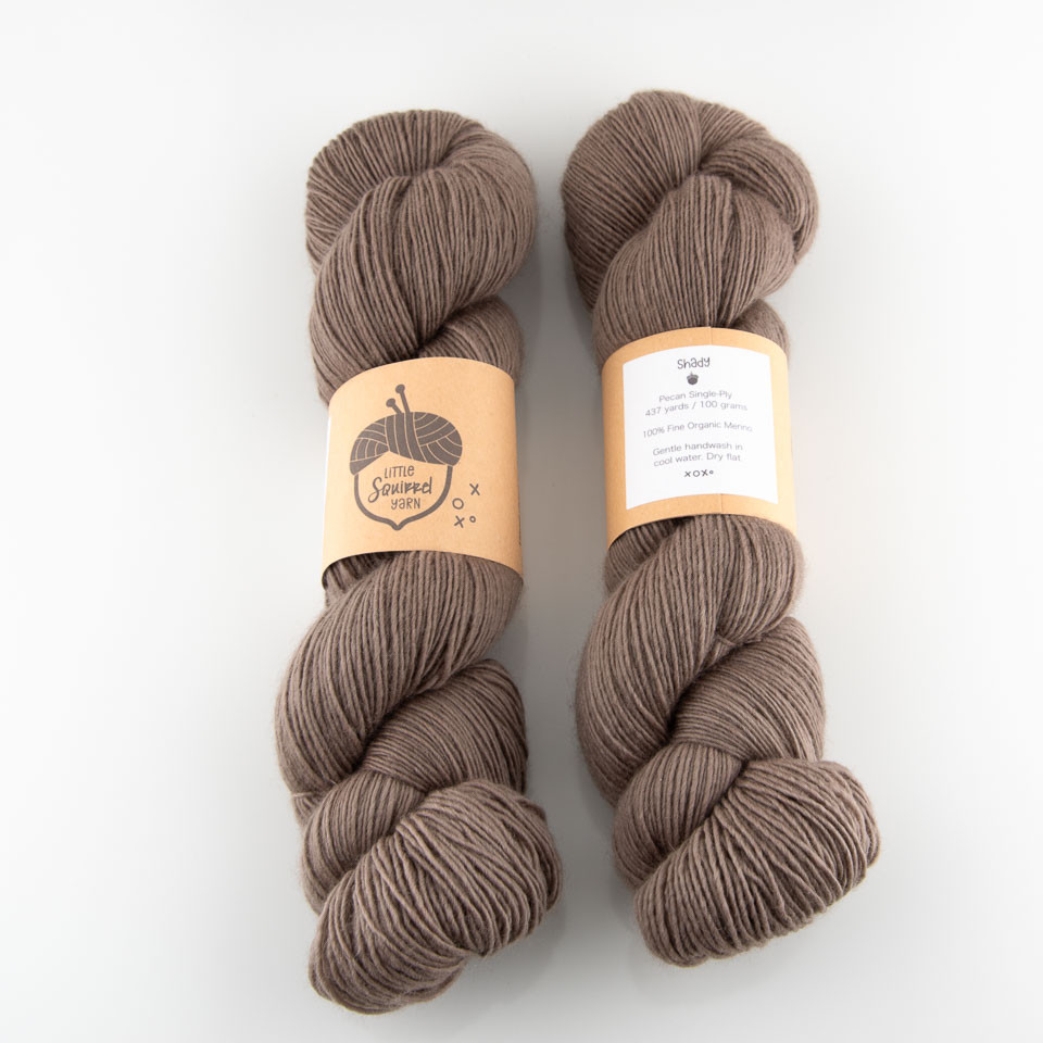 Little Squirrel Yarn, Pecan Single Ply // Shady