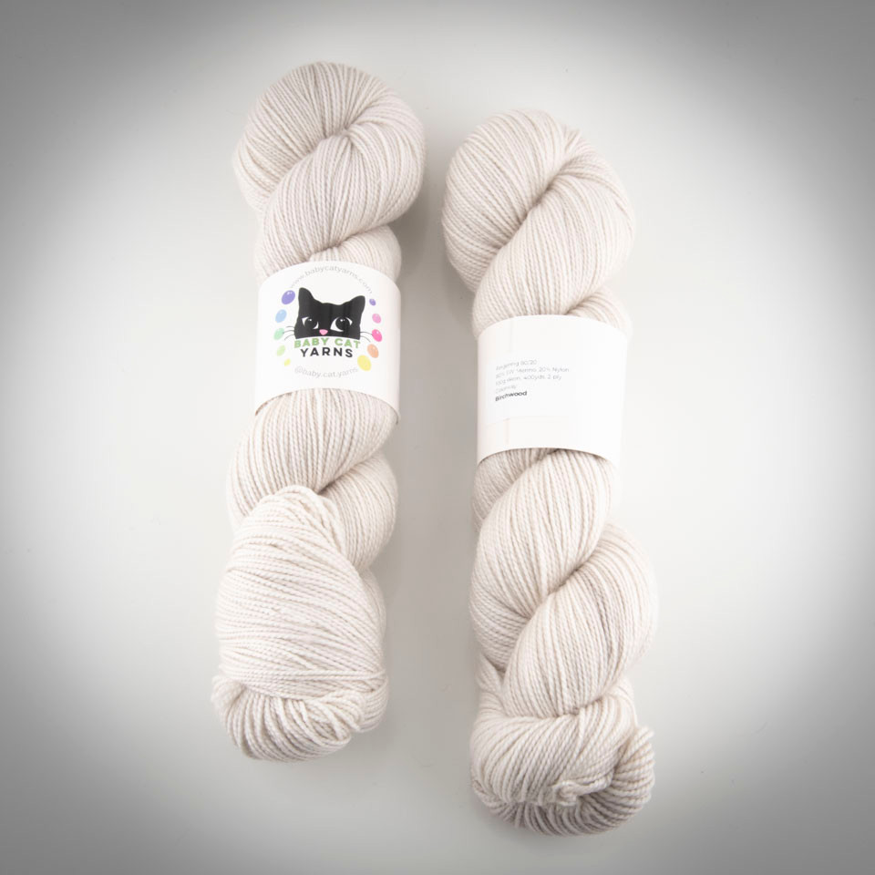 Baby Cat Yarns, Fingering // Birchwood