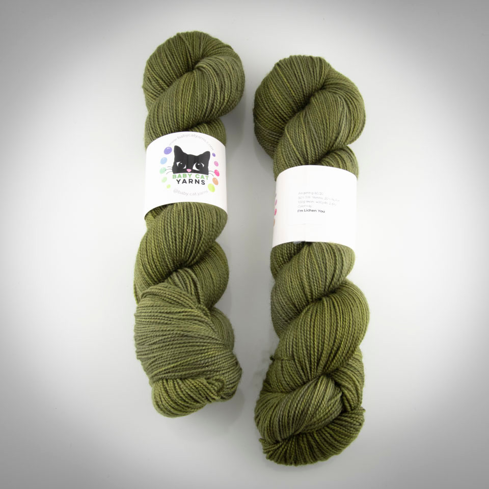 Baby Cat Yarns, Fingering // I'm Lichen You