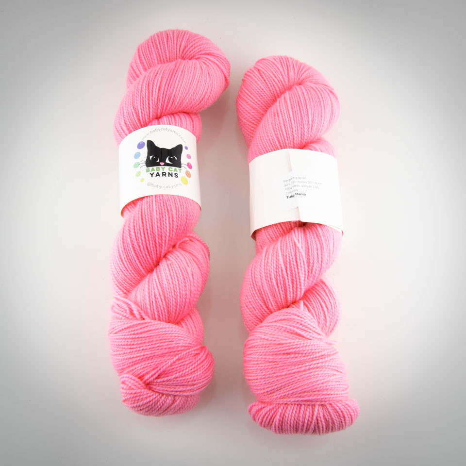 Baby Cat Yarns, Fingering // Tulip Mania