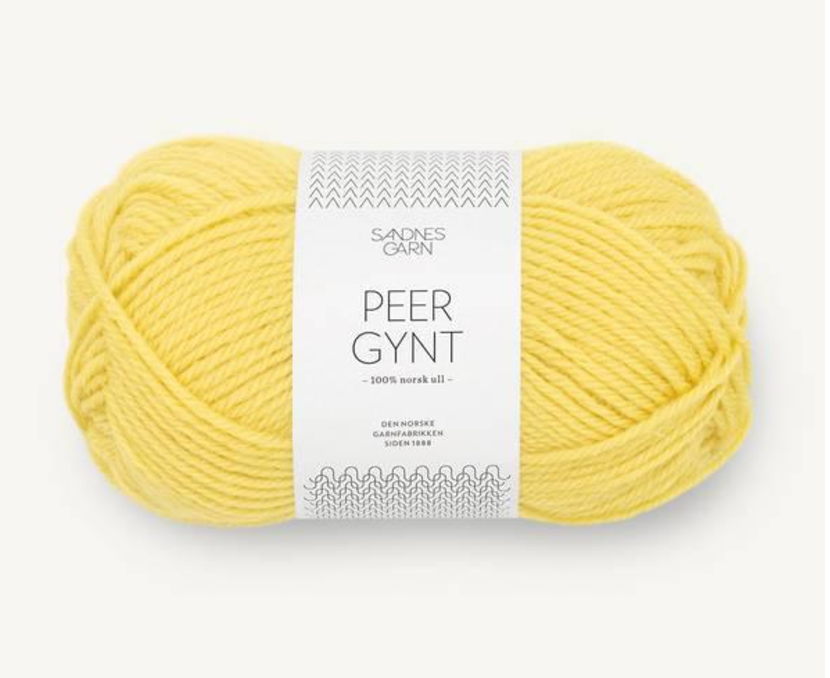 Sandnes Garn, Peer Gynt // 9004 Lemon at The Loopy Ewe