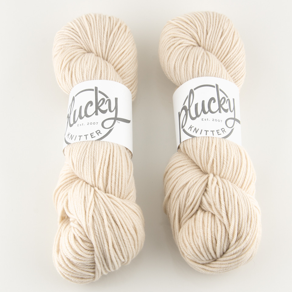 The Plucky Knitter, Primo DK // Powdered Sugar at The Loopy Ewe