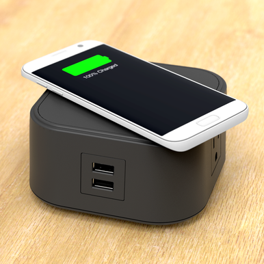 Freestanding 2USB/2AC/Wireless Charging Station