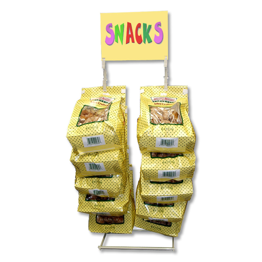 Clip Strip?« Brand Metal Display Snack Rack with 28 Clips, Almond ...