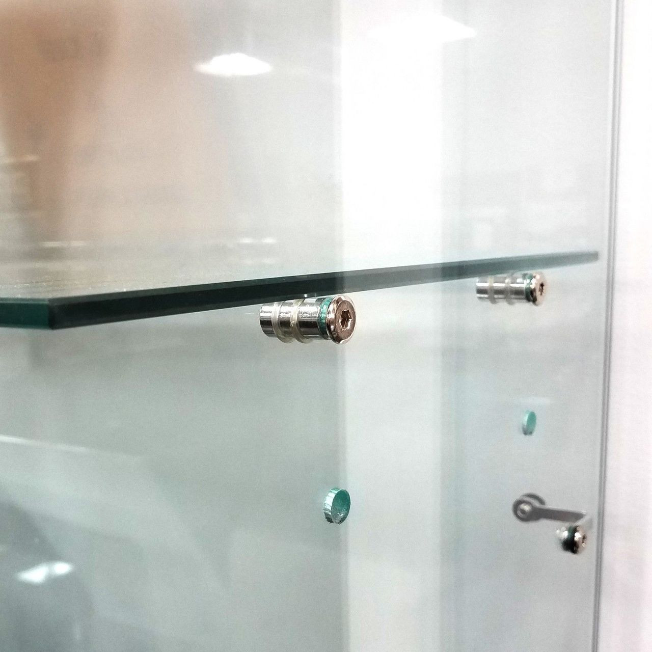 Frameless Economy Tempered Glass Wall Case 36"L - Store Fixtures Direct