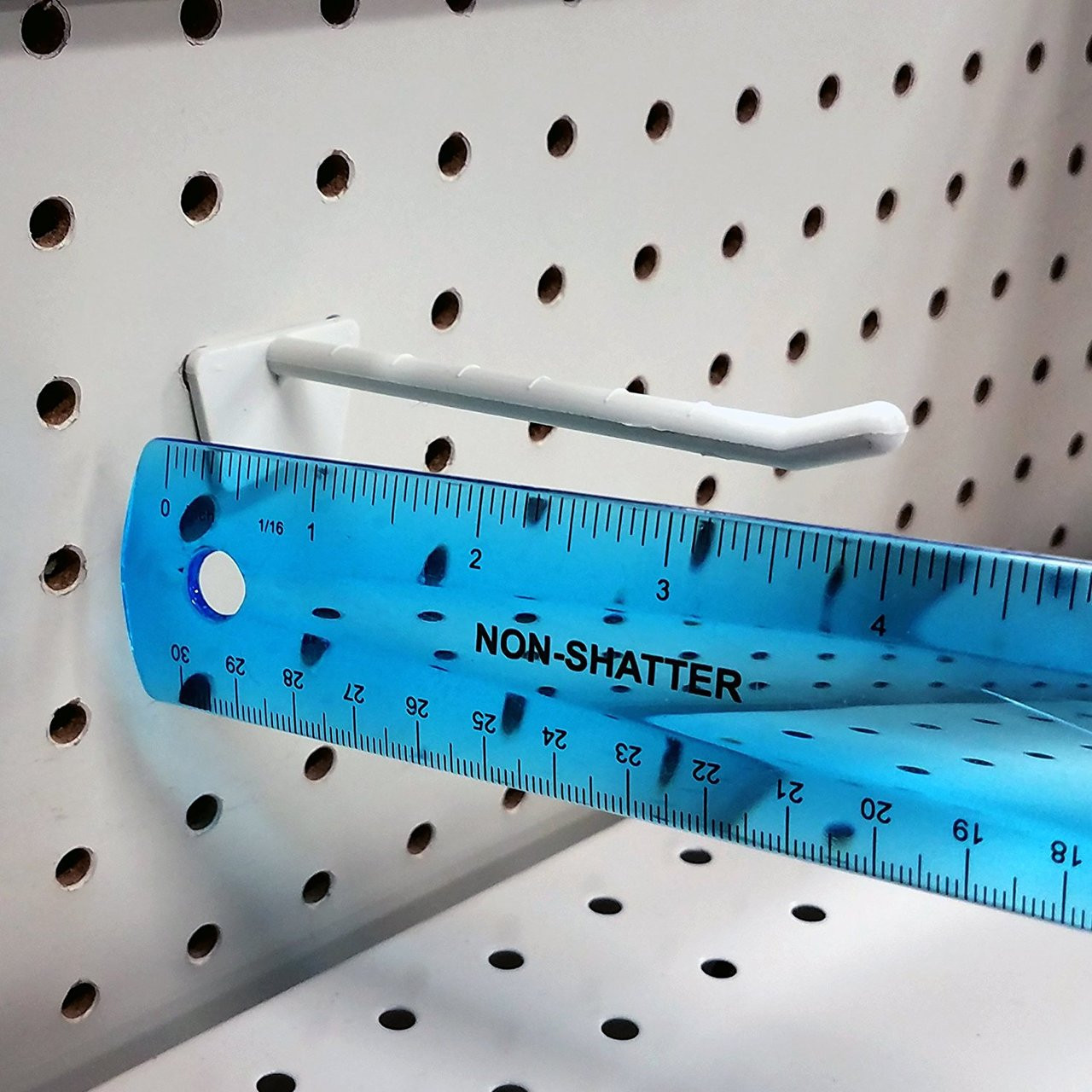 Plastic Economy Hooks For Slatwall and Pegboard, Off-White - Store ...