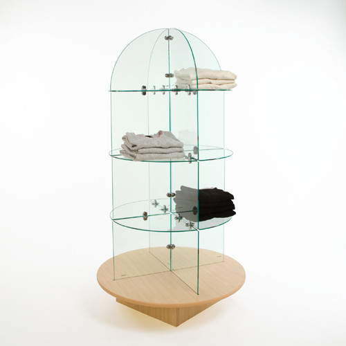 Glass Bullet Display with Base - Store Fixtures Direct