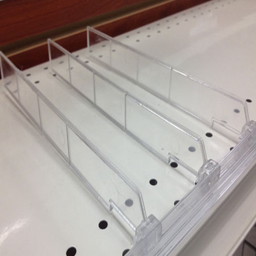 Universal Shelf Lip for Adjustable Shelf Dividers - Store Fixtures Direct