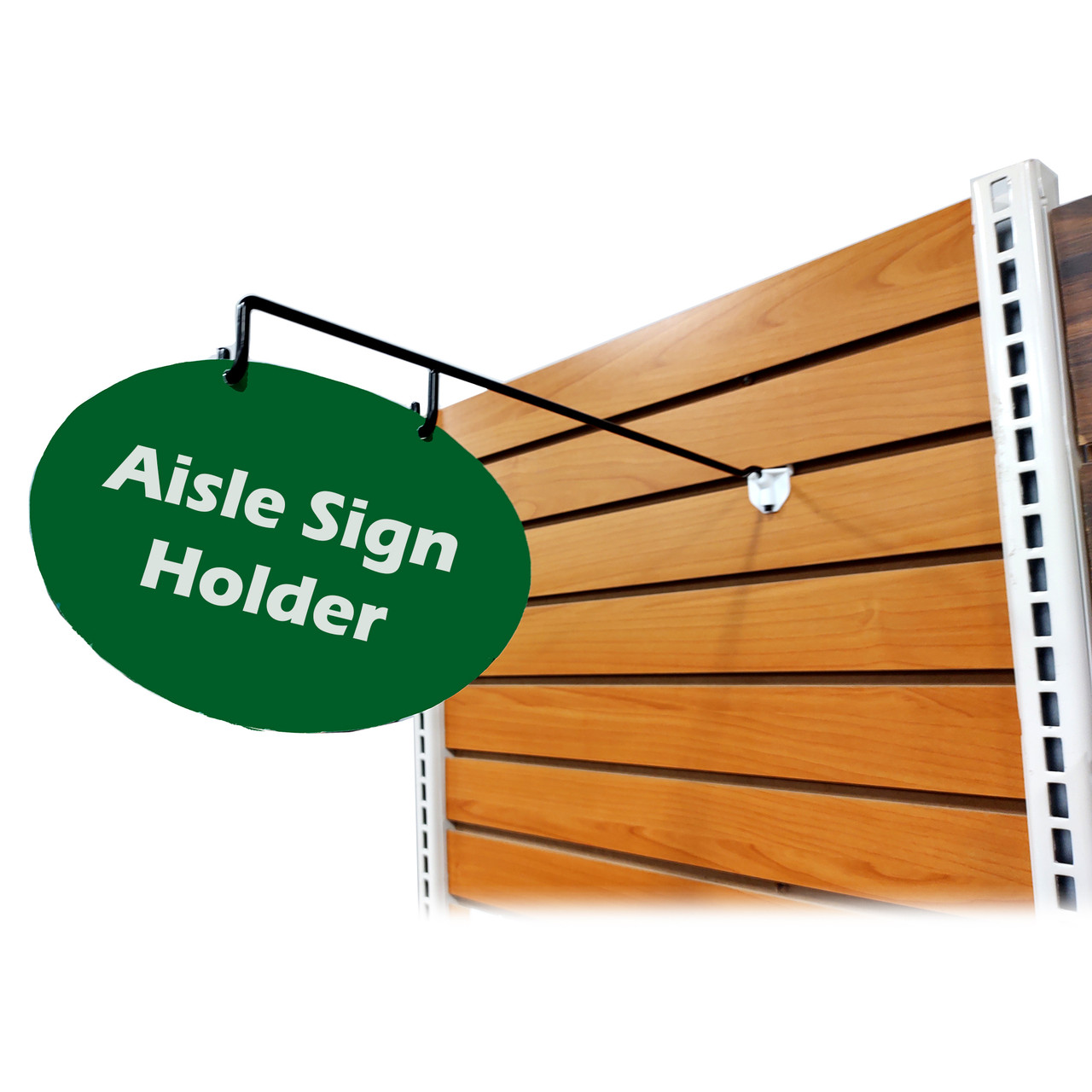 Slatwall Aisle Sign Holders, Straight Arm for Pegboard & Gondola ...