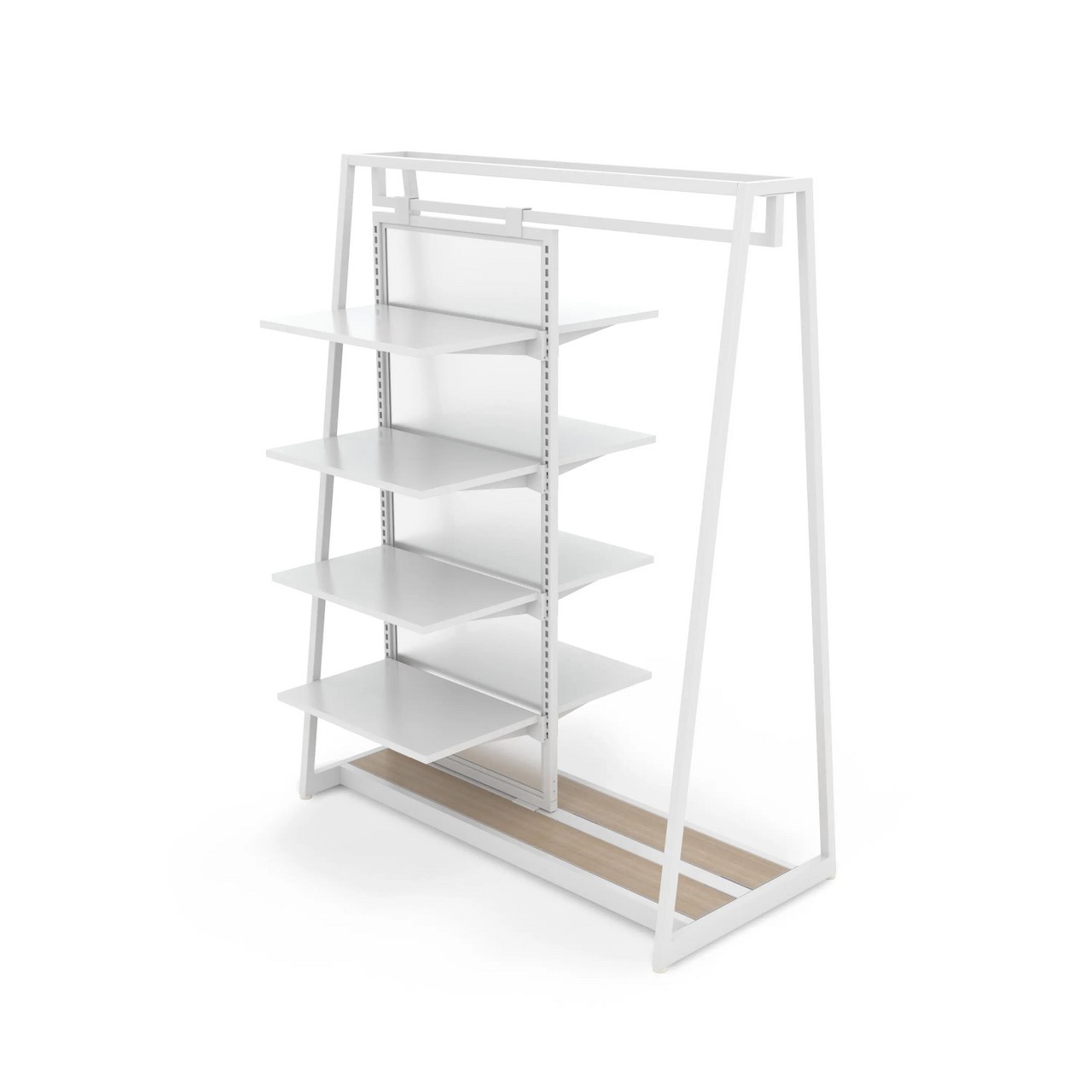 On Point 48" Floor Merchandiser Kit 6 Hanging and Shelving Display ...