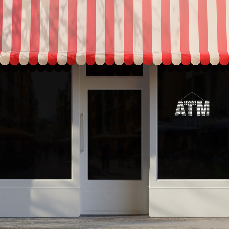 "ATM" LED Sign - Store Fixtures Direct