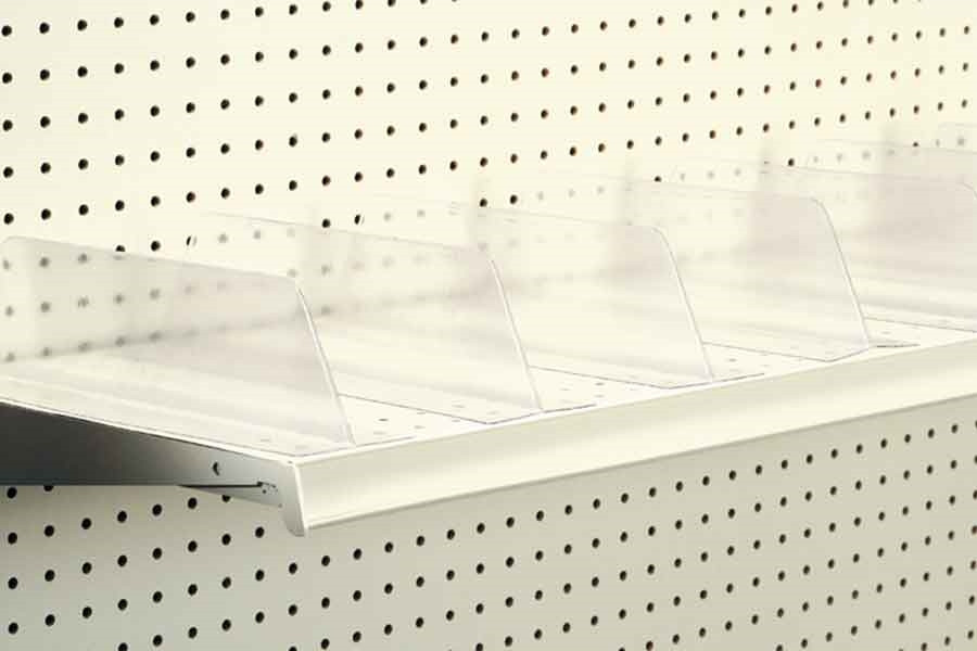 Lightweight T Shaped Plastic Shelf Divider - 10 Pack - Store Fixtures ...