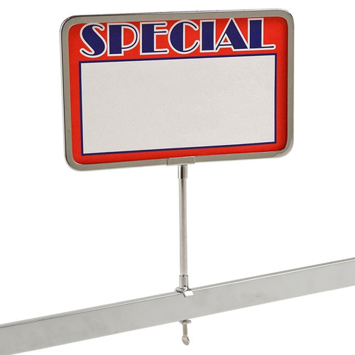 Universal Retail Rack Sign Holder, 7" x 11" - Store Fixtures Direct