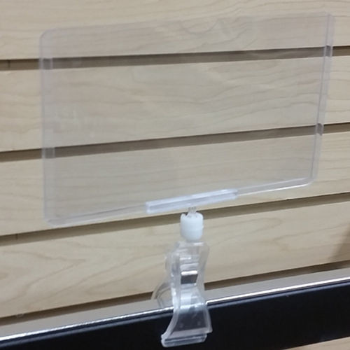 Clip On Sign Clamp - Rotating POP Swivel Sign Holder with Card ...