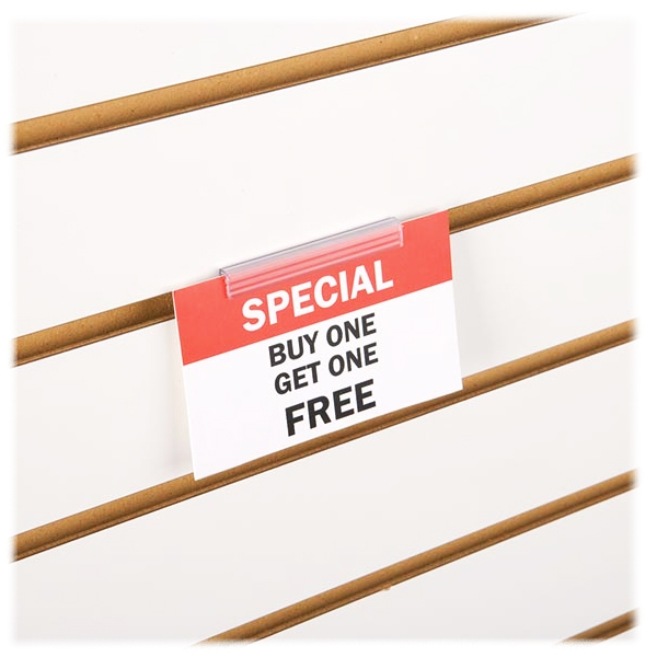 Slatwall Economy Sign Holder - Store Fixtures Direct