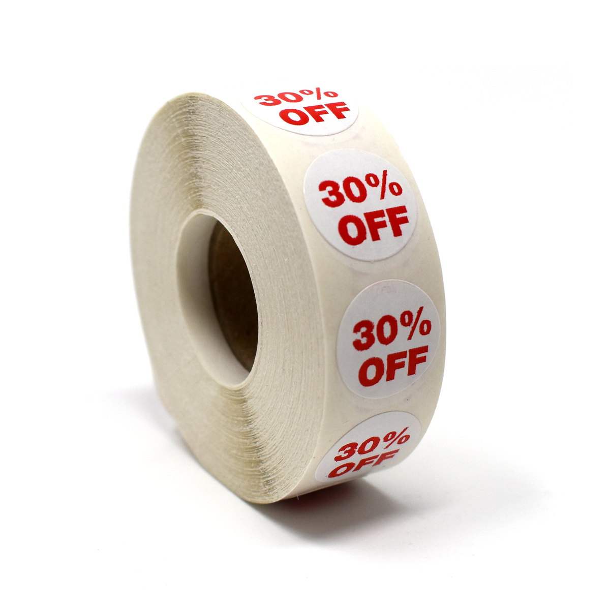 1000 3/4" Round Self-Adhesive Percentage % OFF Labels - Store Fixtures ...