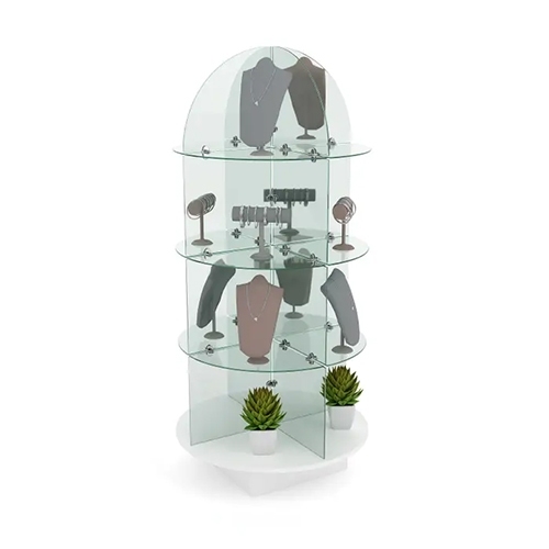 Glass Bullet Display with Base - Store Fixtures Direct