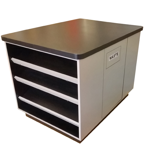 Center Island Prep Counter - Store Fixtures Direct