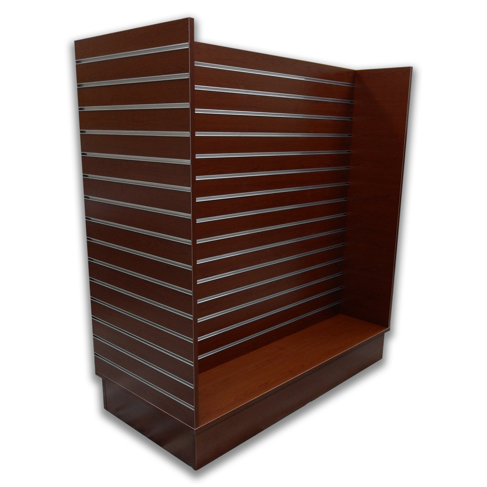 Deluxe Slatwall H Gondola with Metal Inserts 48" Long