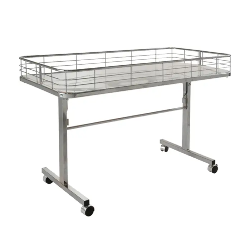 Folding Dump Table Display with Casters - Store Fixtures Direct