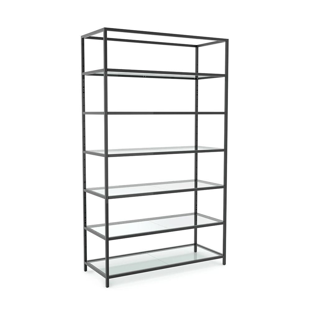 Free Standing Glass Deluxe Shelf Frame