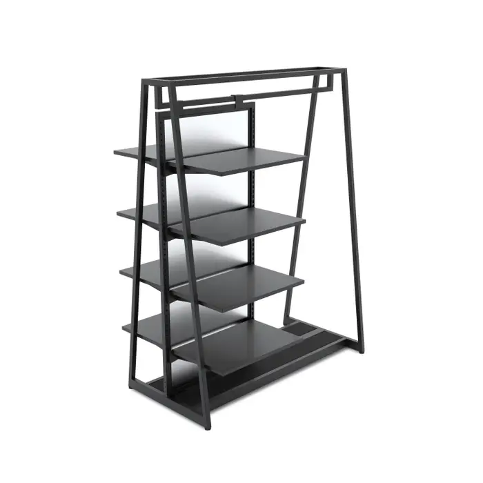 On Point 48" Floor Merchandiser Kit 6 Hanging and Shelving Display ...