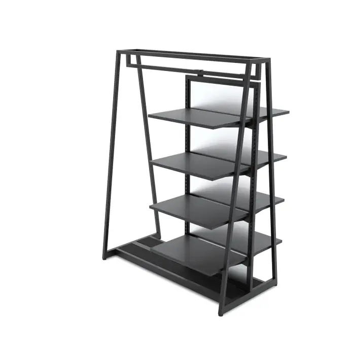 On Point 48" Floor Merchandiser Kit 6 Hanging and Shelving Display ...
