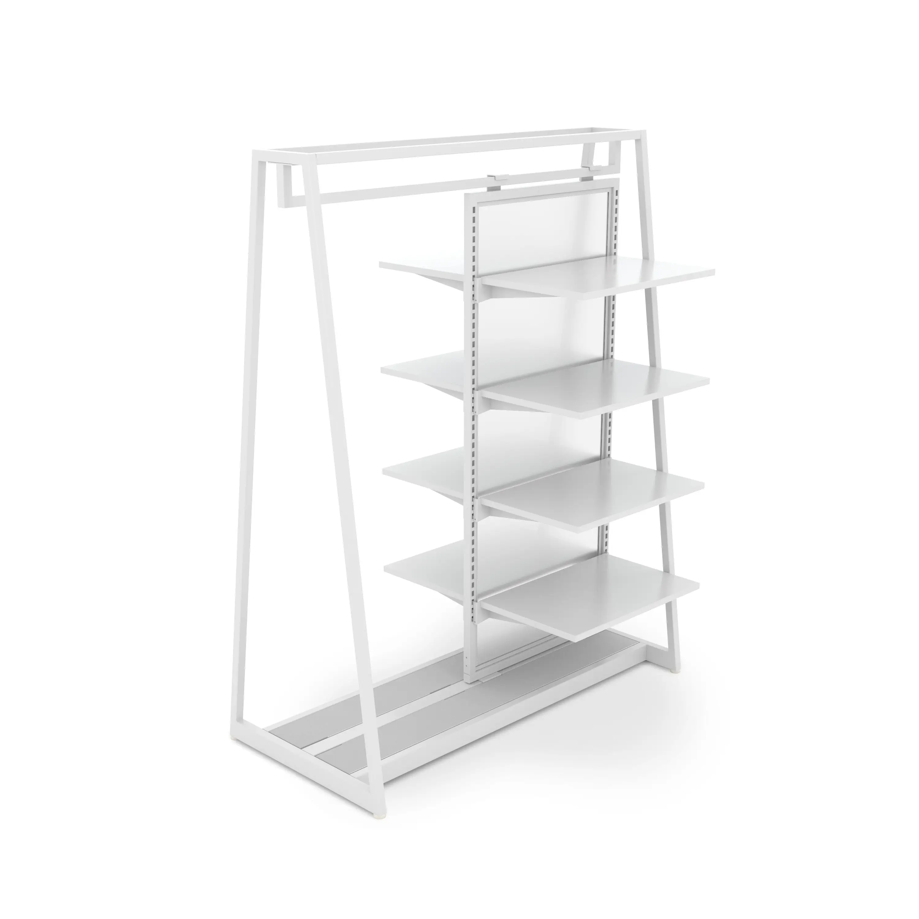 On Point 48" Floor Merchandiser Kit 6 Hanging and Shelving Display ...