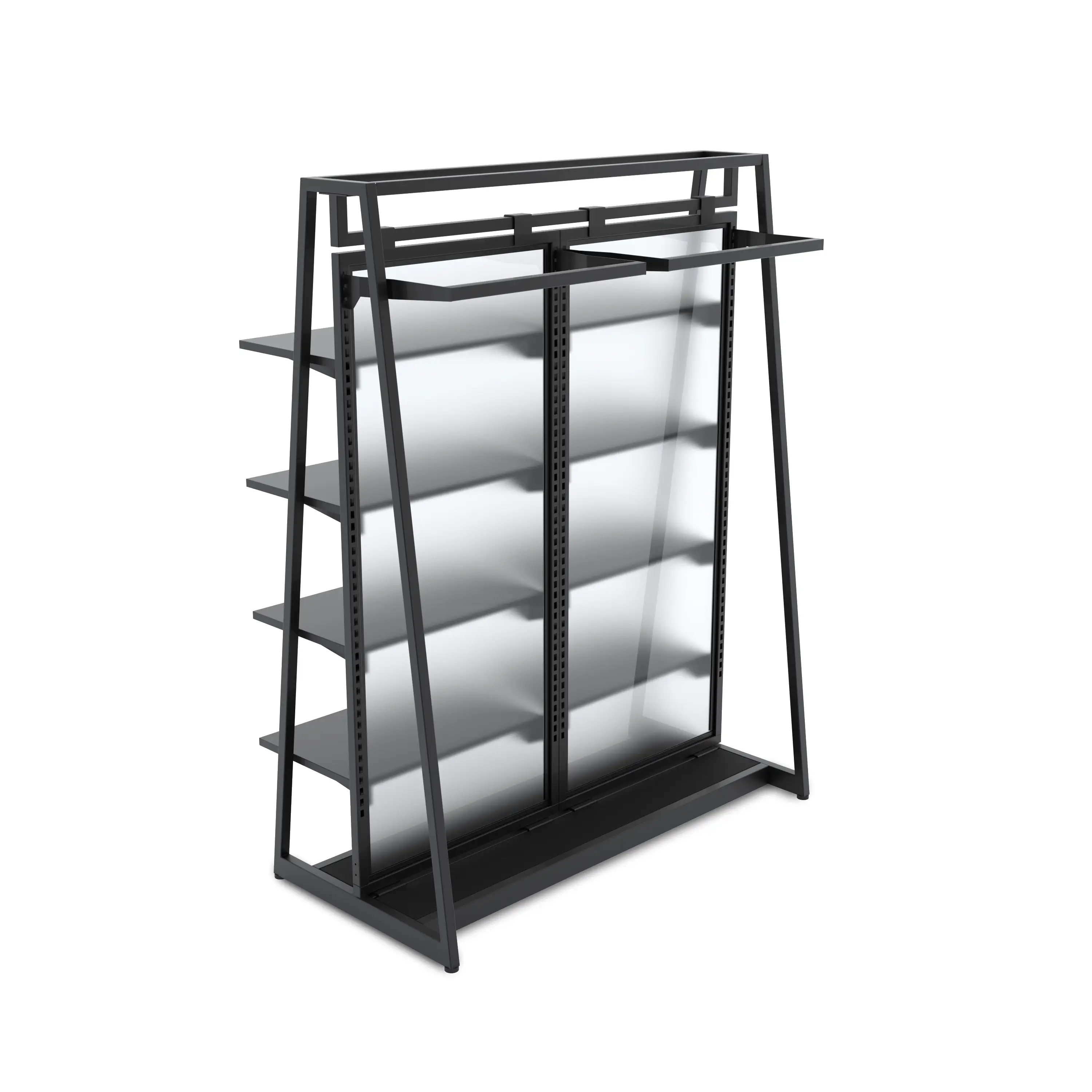 On Point 48" Floor Merchandiser Kit 7 Hanging and Shelving Display ...
