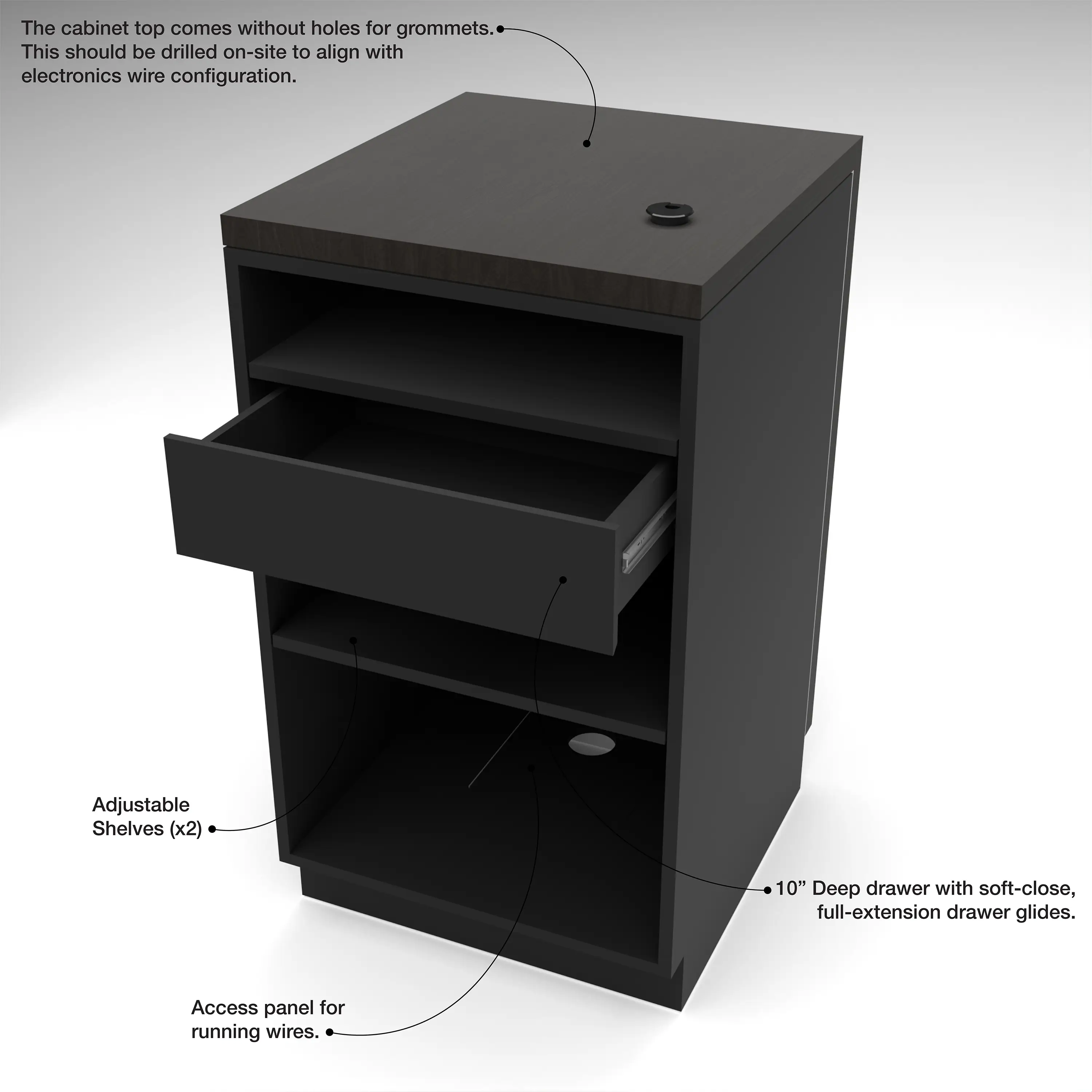 Deluxe 24" Retail Register Cash Wrap Stand with Drawer