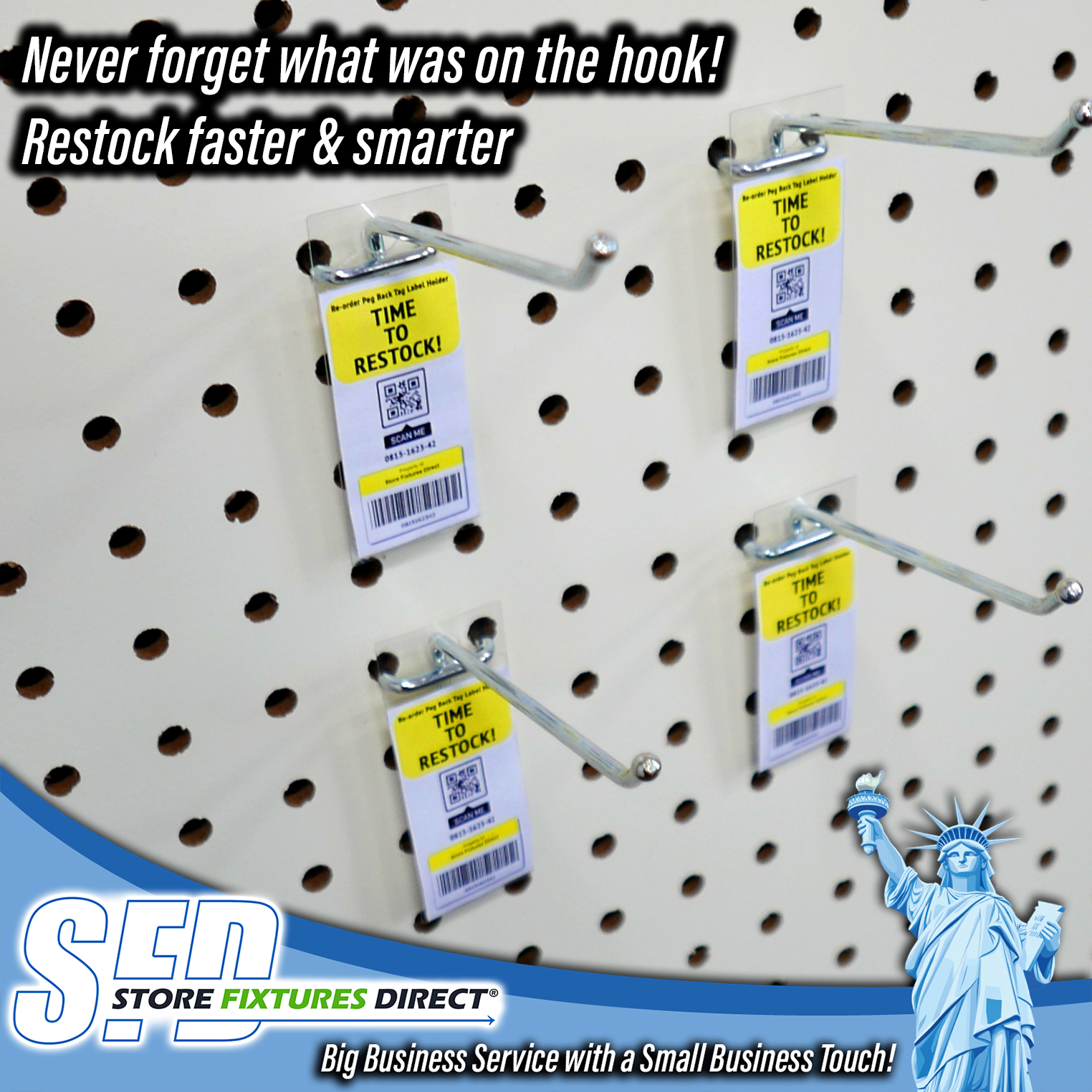 Peg Back Tag Label Holders - Store Fixtures Direct
