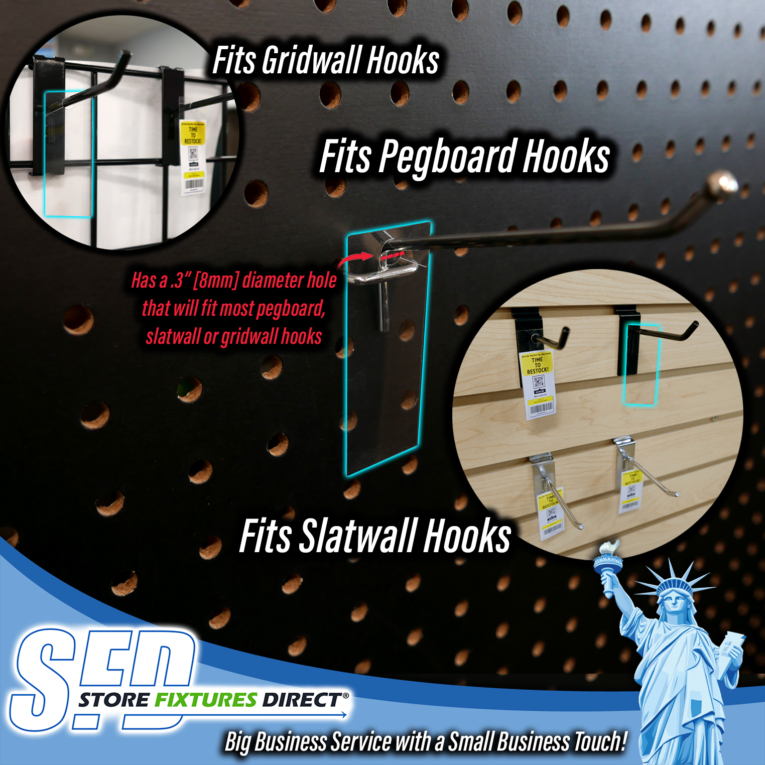 Peg Back Tag Label Holders - Store Fixtures Direct