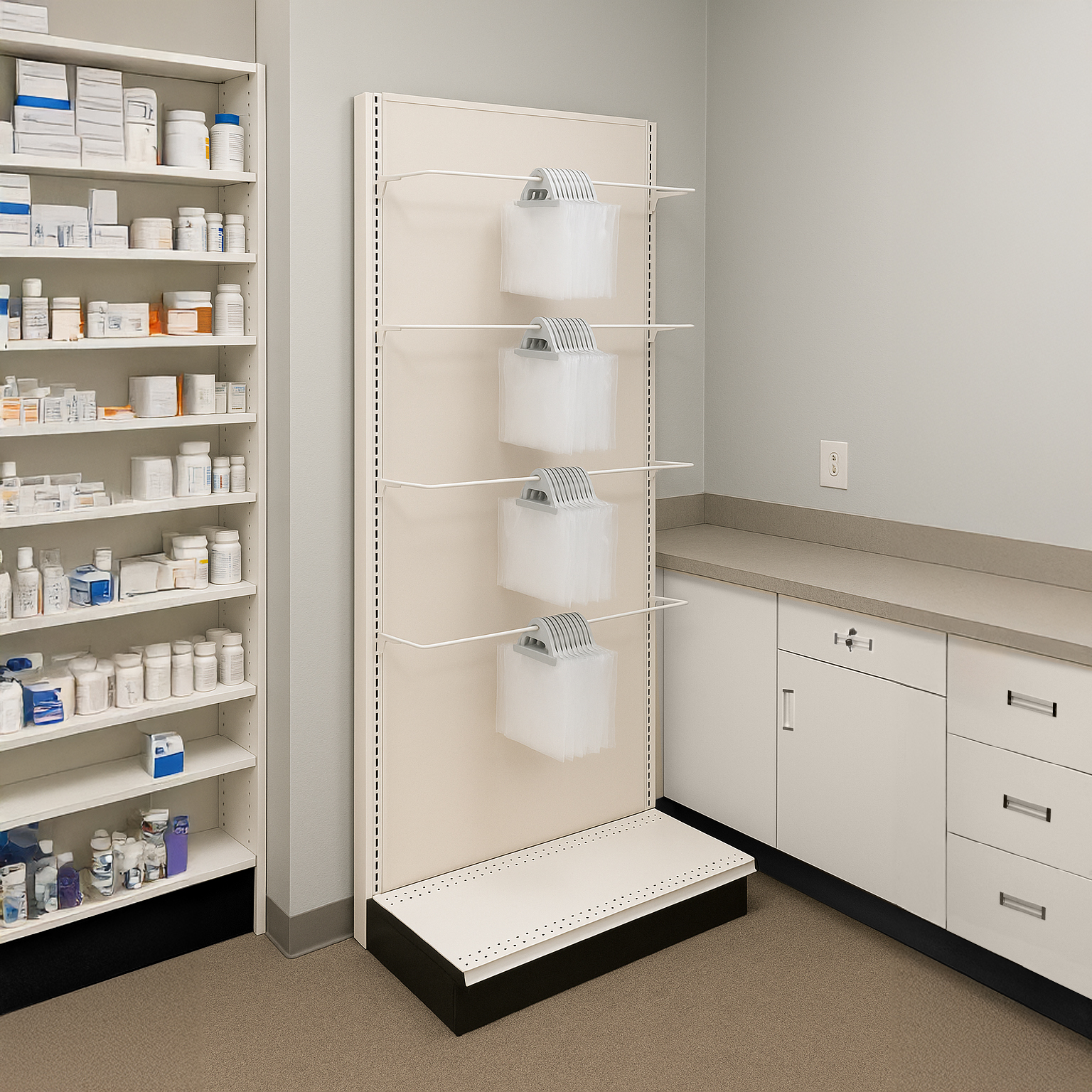 RX Call Bag Hang Rod - Store Fixtures Direct