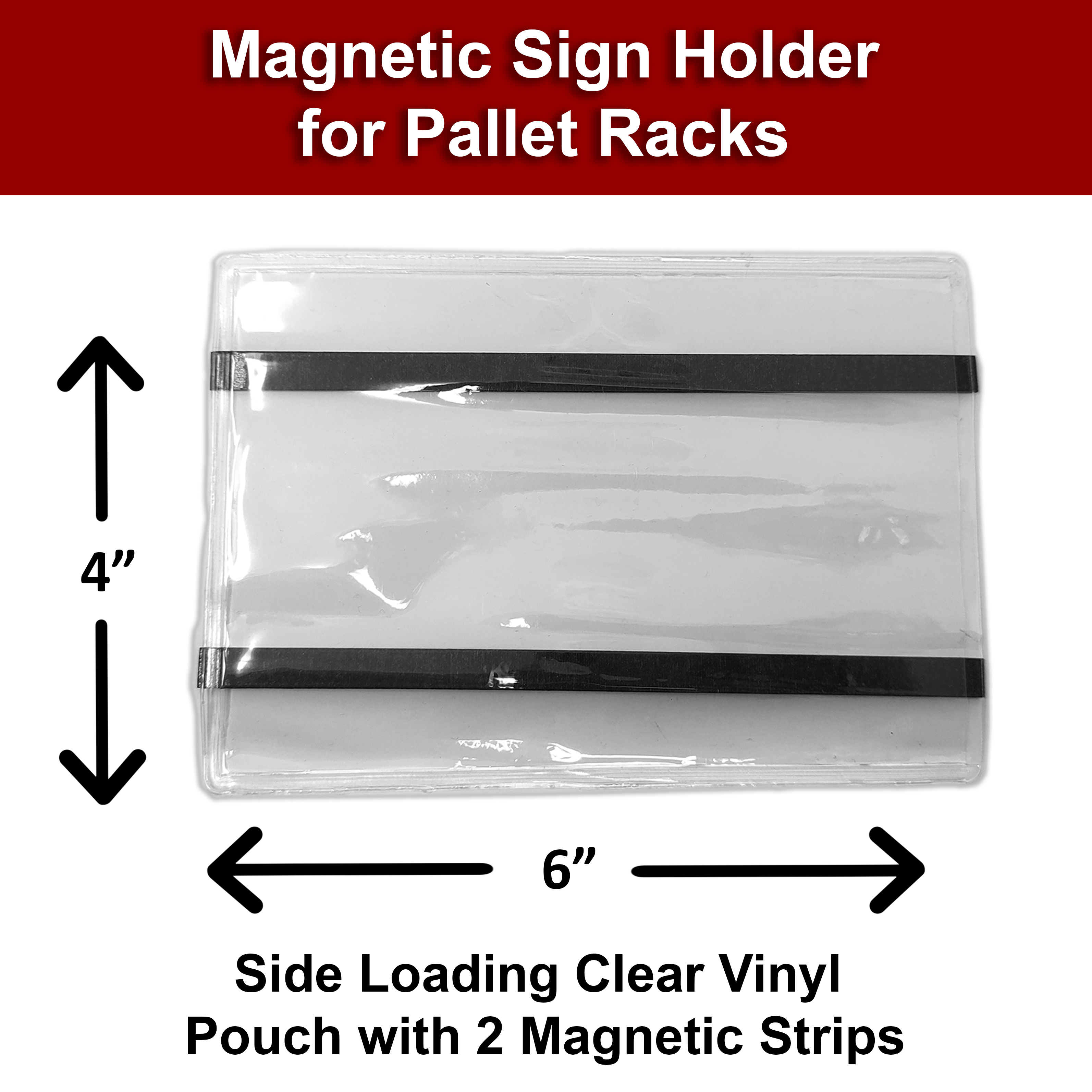 Magnetic Pallet Rack Sign Holder Kit - Store Fixtures Direct