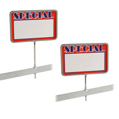 Universal Retail Rack Sign Holder, 7" x 11" - Store Fixtures Direct