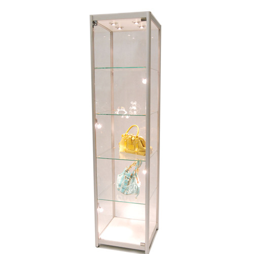 Aluminum Glass Tower Display Case