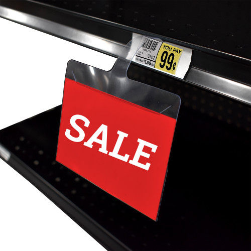 Gondola Shelf Wobbler Sign Holder for 3.5" H x 5" W Sign Cards - Store ...