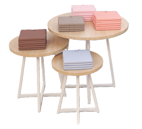 On Point Round Display Tables - Store Fixtures Direct