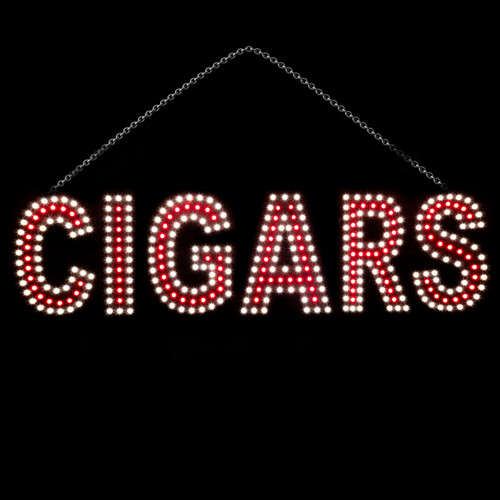 "CIGARS" LED Sign - Store Fixtures Direct