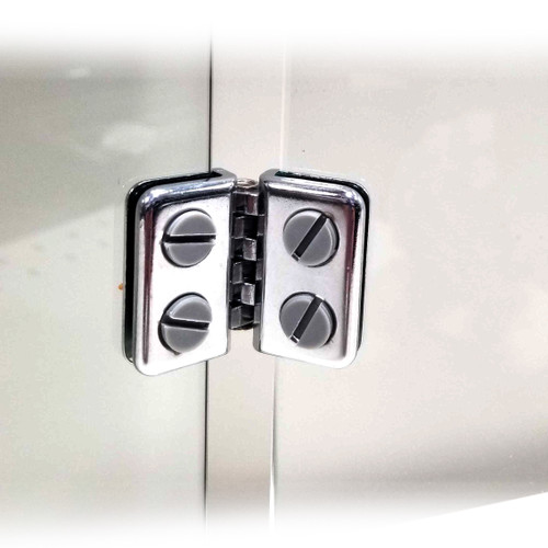 Glass Display Connector with Hinge, Hinged 2 Way Joiner - Store ...