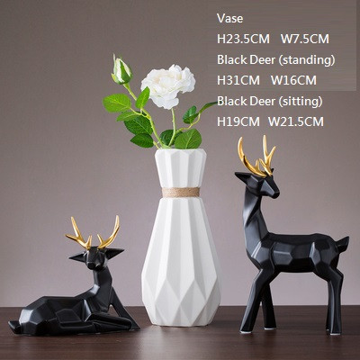 HW11222018 Deer & Vase - eVintageLife