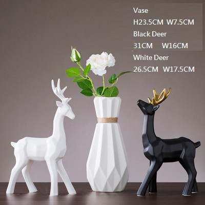 HW11222018 Deer & Vase - eVintageLife
