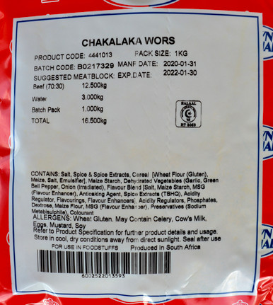 CROWN NATIONAL CHAKALAKA WORS SPICE